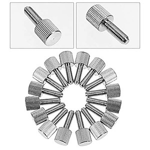 1 Set 20pcs Hand Screw Computer Thumb Screw Case Screws Computer Case Screw RGB Computer Case Computer Cases Screw for Computer Case Machine Screw Single Head Nickel-Plated Iron M5