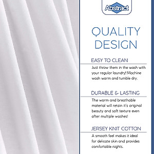 Abstract Cotton Crib Sheets - Fitted Crib Sheet for Standard Crib Mattress - Ultra Soft Crib Sheets for Boys Girls Baby - Universal - Snug Fitted - Cotton - 28"x52" (Solid White)