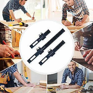 JINYEEZY Precision Pocket Ruler Woodworking Machinist Engineer Ruler Construction Rulers Inch Ruler Millimeter Ruler Professional Woodworking Ruler(12 inch)