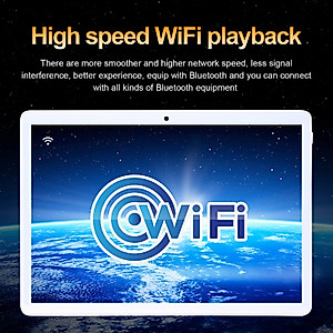 Tablet Android 10.1 Inch IPS Screen Bluetooth Tablet with 2GB RAM+16GB ROM, GPS, Call, Double SIM Double Standby Full Netcom Gaming Tablet Electronics for Men College Supplies Girlfriend Gifts (Gold)