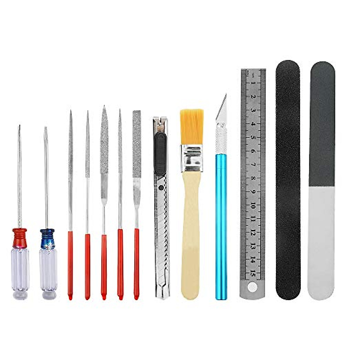 Bigstone 29 PCS Gundam Model Tools Kit Hobby Building Tools Set for Cars, Airplanes, Buildings, Gundam, Robots Models Building Repairing and Fixing ext.