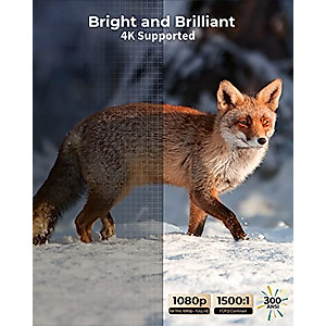 Projector with WiFi and Bluetooth, TURBOAMP 5G Native 1080P Movie Projector, 4K Supported, 300 ANSI lm 200" Display Home Movie Theater Projector, Compatible w/TV Stick/Phone/PC/PS5