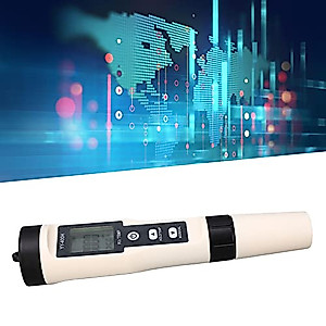 H2 Meter, H2 Water Hydrogen Analyzer Portable IP67 Waterproof Temperature Detection 2 in 1 High Sensitivity Electrode with Backlit for Laboratory