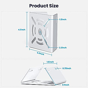 OOKOO Universal Vertical Pole Mount Bracket with 2 Loops, Solid Metal Wireless Bridge Wall Mounting Bracket for Indoor Outdoor AP Access Point Client CPE,1 Pack