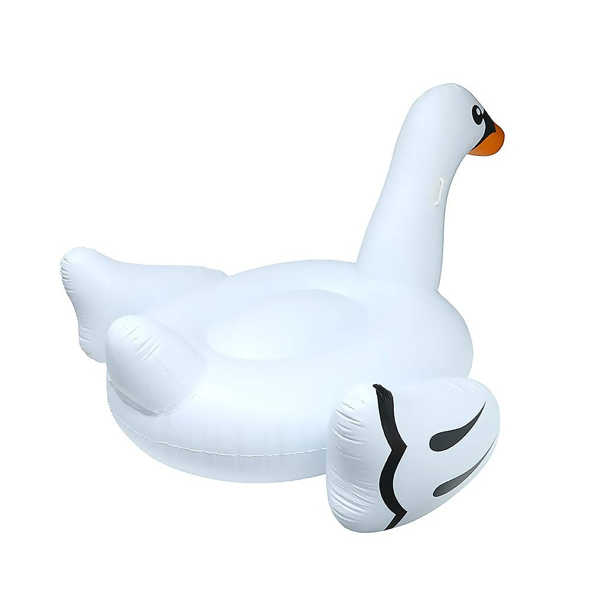 Toxz Swan Inflatable Ride-On Swimming Ring,Suitable for Children and Adults,Built-in Handles,59" X 59" X 39.3"(Ship from US!)