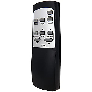 Compatible with Twin Star CHIMNEYFREE ClassicFlame Classic Flame Dura Flame Fireplace Stove Heater Infrared Remote Control 39EB500ARA 39EB500GRA 39EB500GRS (T-B18)