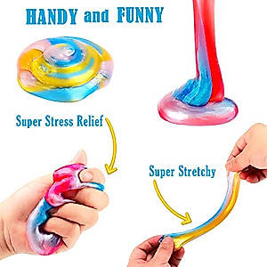 70 Pack Galaxy Slime, Super Mini Slime Kit, Funny Clear Slimes for Girls and Boys Slime, Party Favors Birthday Gifts, Classroom Prizes, Valentines, Easter and Christmas Slime Stress Relief Toys