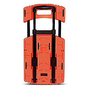 Portable Folding Handcart Folding Trolleys Portable Cargo Handling Car Push Hand Truck Folding for Easy Storage and 360 Degree Swivel Wheels Multi Function Folding Handcart