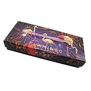 XIAOYU 8 Pcs Handmade Glass Dip Pen Calligraphy Pens Set High Borosilicate Glass Signature Pen with Ink(15ML) - Pink