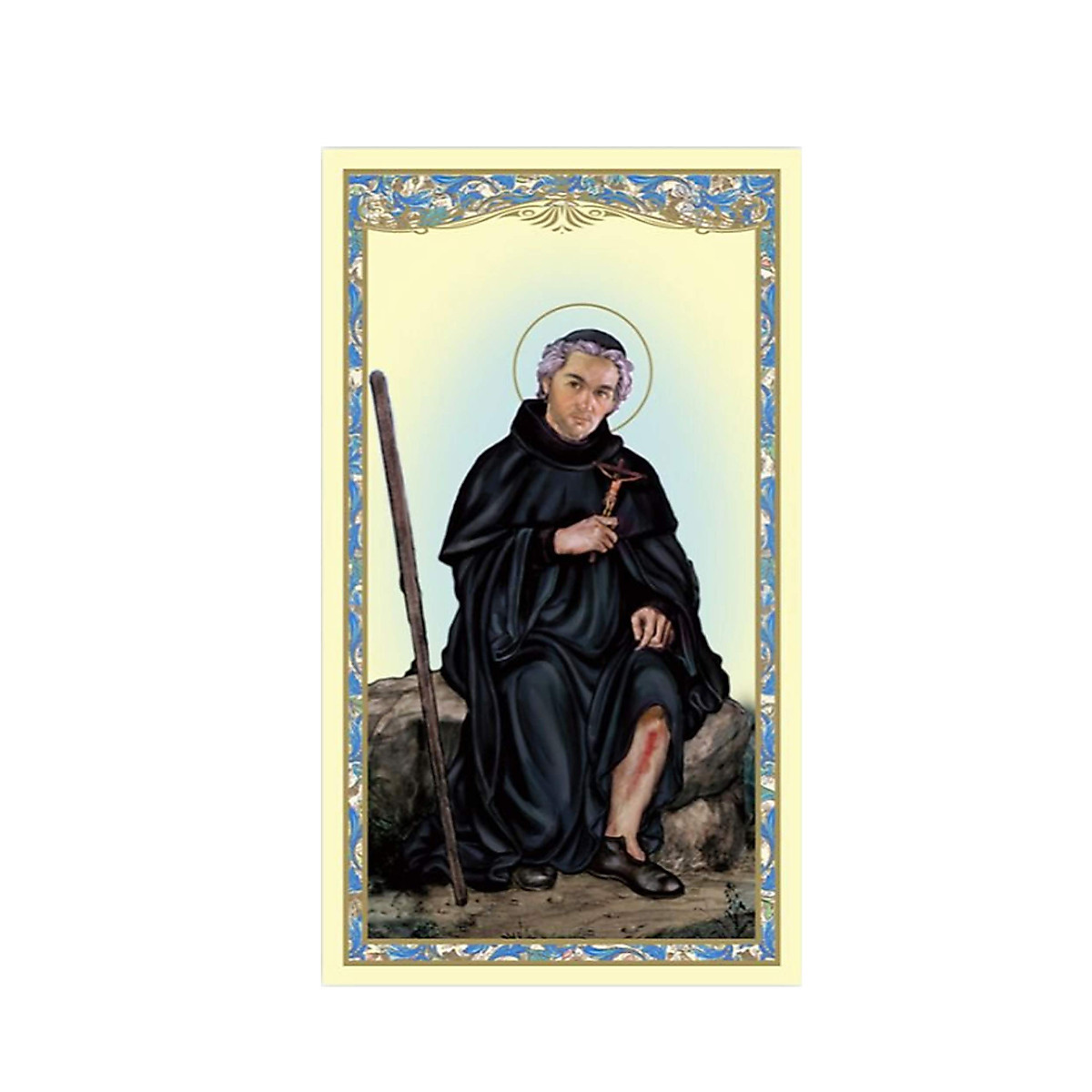 Saint Peregrine Religious Holy Card- Cardstock Card with Prayer to St Peregrine on the back (10 pack)