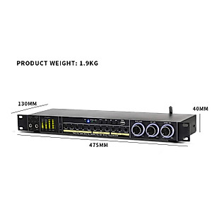 Depusheng REV3900 Professional KTV Pre-effector Household Reverberator Karaoke Anti-howling Audio Processor USB Bluetooth Device