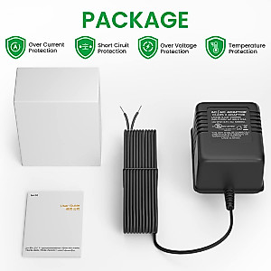 Auspow 24Volt 500mA UL Certified Doorbell Transformer, C Wire Adapter Thermostat, Competible with All Versions of Ring Doorbell and Thermostat for Nest Ecobee(16.4FT Charging Cable-UL Certified)