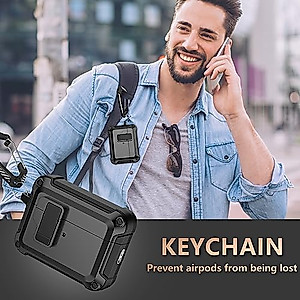 Polislime Airpods Pro 2nd/1st Generation Case Cover with Cleaner kit & 3 Pairs Replacement Ear Tips with Noise Reduction Hole(/S/M/L),Automatic Snap Switch Case for Apple AirPods Pro 2nd/1st Charging