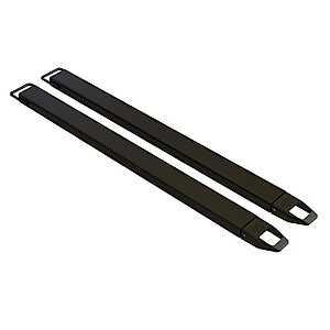 Vestil FE-4-72-BK Steel Fork Extensions 4 in. x 72 in. 4000 Lb. Capacity Black