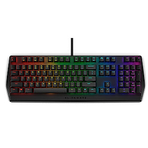 Alienware USB Low-Profile RGB Gaming Keyboard AW410K: Alienfx Per Key RGB LED - Cherry MX Brown Switches