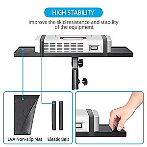 CODN Projector Stand, Foldable Projector Mount Laptop Tripod Adjustable Height 23'' to 43'', Universal Outdoor Laptop Floor Stand for Computer, Book, Music Notes, Sound Media, DJ Equipment