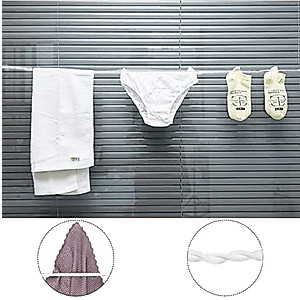 2 Pack Travel Clothesline with Hooks and Suction Cups, Portable Retractable Clothesline Camping Accessories for Outdoor and Indoor Use, Backyard, Vacation Hotel, Balcony Clothes Drying Line(White)