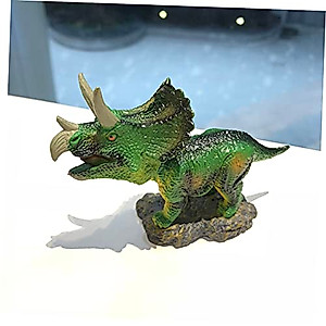 HOLIDYOYO Model Tots Toys Car Decor Model Triceratops Bobble Head Toy Bobble Head Model Car Toy Decorate Shake Your Head Green Decore
