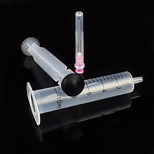 10Pack 10ML with 18 Gauge 1.5 Inch Dispensing Tools,Individual Package, Pack of 10