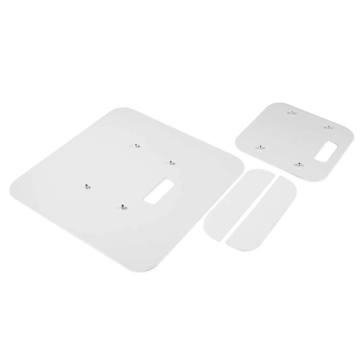 Rockville Top+Bottom Totem Plates to Make RTP32B/RTP82B into White Stands