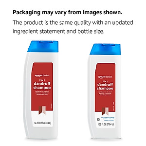 Amazon Basics 2-in-1 Dandruff Shampoo and Conditioner for Men, Smooth Spice Scent, 14.2 Fluid Ounces, 1-Pack (Previously Solimo)
