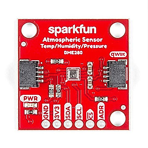SparkFun Atmospheric Sensor Breakout - BME280 (Qwiic) Measure barometric Pressure, Humidity, and Temperature Readings 3.3V SPI Interface, Operating Voltage 3.3V