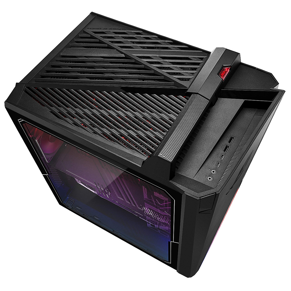 ASUS ROG Strix G35CZ Gaming Desktop PC, GeForce RTX 3080, Factory Overclocked Intel Core i9-10900KF, 32GB DDR4 RAM, 1TB PCIe SSD + 1TB HDD, Dual Hot-Swap SSD Bays, Windows 10 Professional, G35CZ-XH988