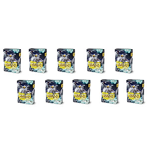 10 Packs Dragon Shield Matte Mini Japanese White 60 ct Card Sleeves Display Case