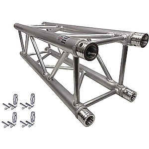 3.28FT 1 Meter Square Aluminum DJ Light Stand Truss Segment 290mm.x290mm. 11.42"x11.42". Fits All Major Name Brands! Includes Connection Parts!