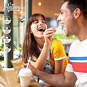 Better Than Good Sweet Keto, Gluten-Free Salted Caramel Protein Puffs (0.88 Ounce 4-Pack) - Paleo, Low Sugar, Low Calorie, Diabetic Friendly Snacks | 16g Protein & 2 Servings of Fruits & Veggies