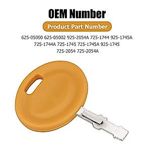 Key Replacement for Cub Cadet XT1 ZT1 LT LTX Troy Bilt Lawn Mower Craftsman MTD Riding Mower Replace 925-2054A 925-1745A 625-05000 625-05002, 4-Pack