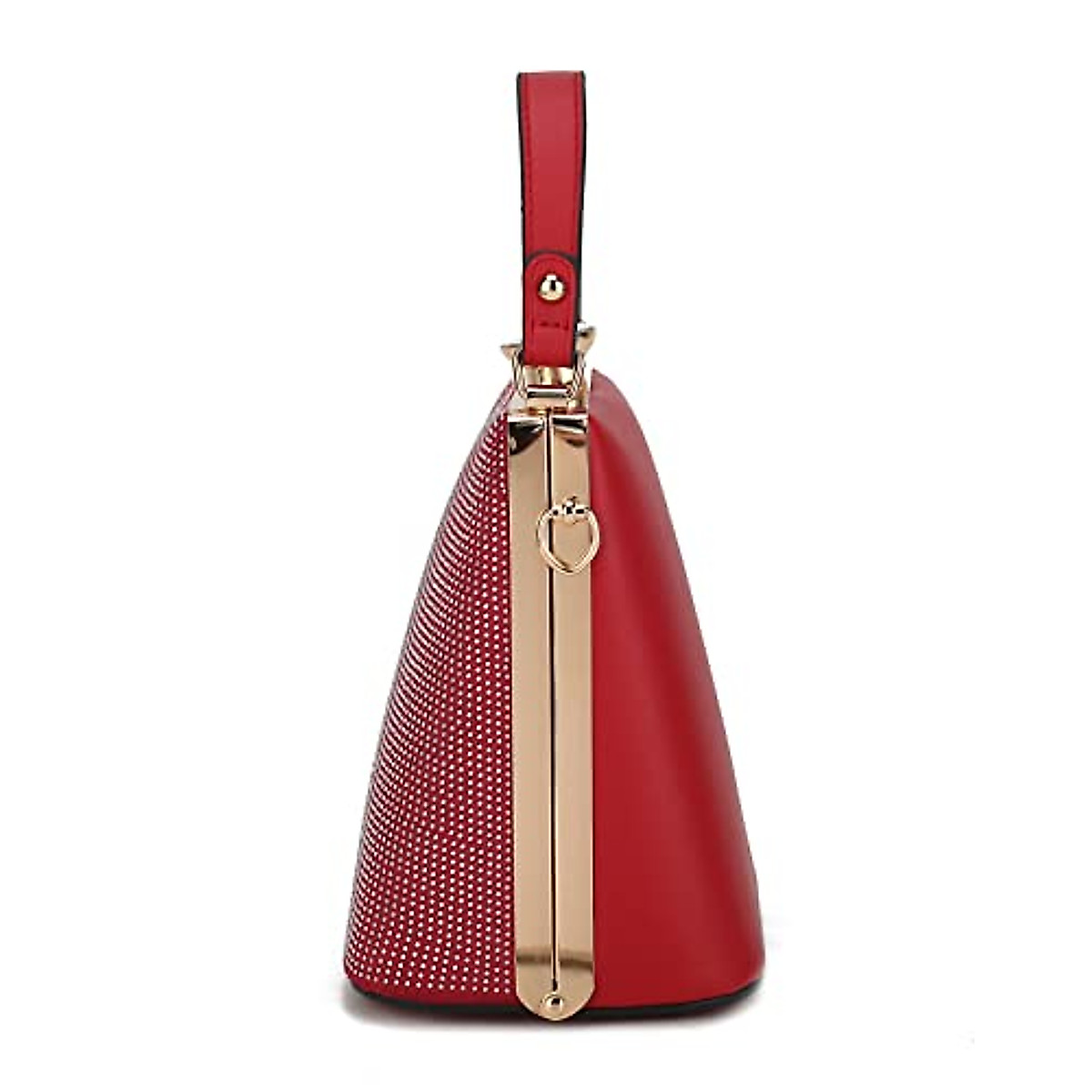 MKF Collection Clutch Bag for Women Crossbody Sparkly Rhinestones Classic Evening Wedding Party Purse