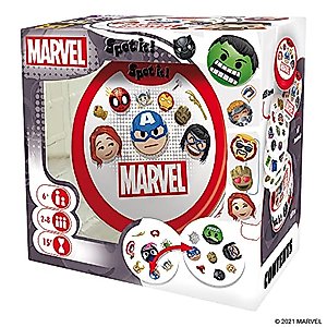 Zygomatic Spot It! Marvel Emojis - Marvel Super Heroes Family Card Game for Superhero Fun! Fast-Paced Matching Game for Kids and Adults, Ages 6+, 2-8 Players, 15 Minute Playtime, Made