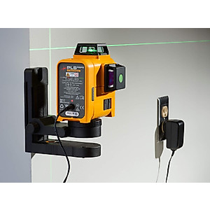 Pacific Laser Systems PLS 3X360G KIT Green line laser level kit w/RBP5, Case, and L-Bracket