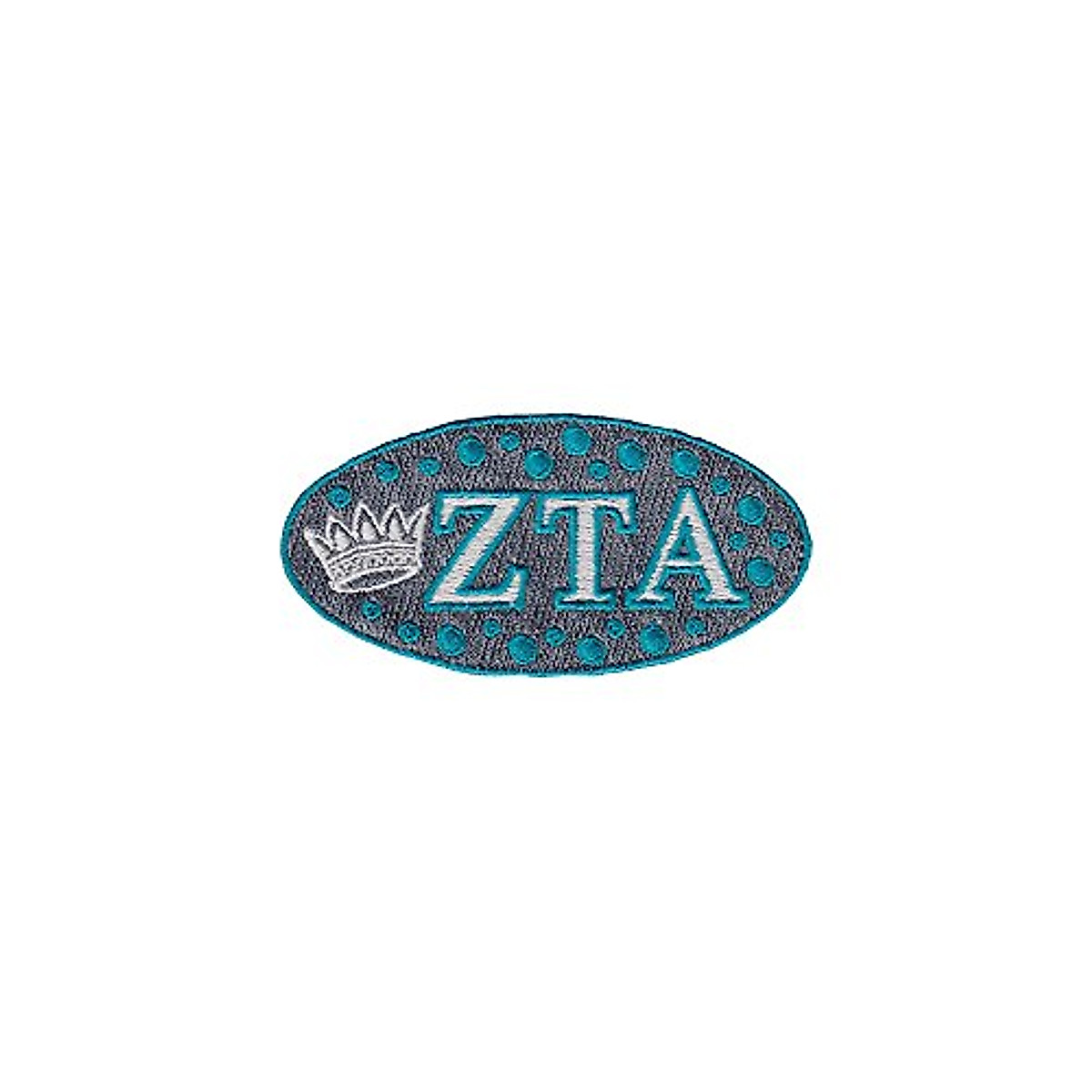 Tervis Fraternity - Zeta Tau Alpha Tumbler with Emblem and White Lid 24oz, Clear
