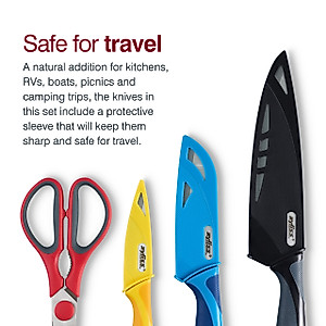 ZYLISS 4 Piece Value Knife Starter Set with Sheath Covers, Stainless Steel