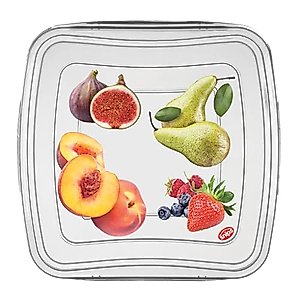 Snips Storage Food Container with Airtight Lid, Set of 3, 16-Ounce, 5", Clear