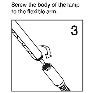 Americanails Original FlexiLamp - LED Table Desk Lamp - Removable Clamp - Adjustable Lighting for Nail Stations - Manicure Table Light - Flexible Arm - 48 LED Beads - 300 Lumens