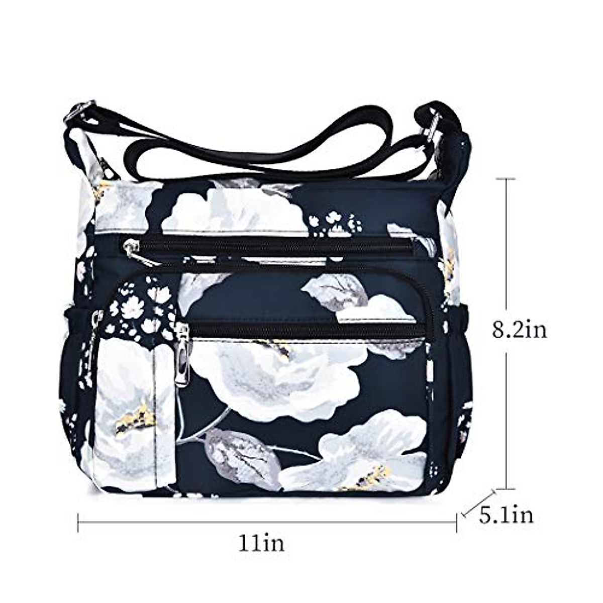 Women Shoulder Handbag Roomy Multiple Pockets Bag Ladies Crossbody Purse Fashion Tote Top Handle Satchel