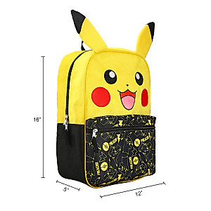 Pokemon Pikachu Character 16'' Backpack