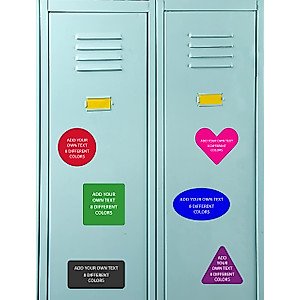 Choose Your Shape Custom Magnets | Personalized Gifts | Pick Your Own Color & Text | Create Refrigerator Locker Car Bumper Toolbox Magnets | Round Rectangle Square Oval Triangle Heart (Oval)