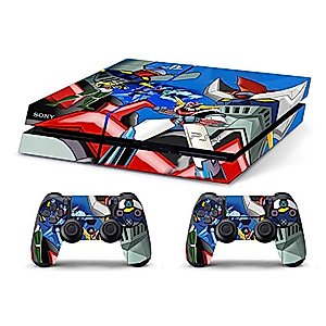 Skin Ps4 Old - ROBOT 80 MAZINGA JEGG ROBOT GOLDRAKE - limited edition DECAL COVER ADESIVA Playstation 4 Slim SONY BUNDLE