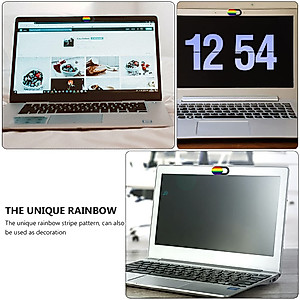 Mobestech 3pcs Camera Cover Camera for Computer Webcam Privacy Slide Blocker Webcam Cover Slide Computer Laptop Computer Camera Webcam Cover Rainbow Slideshow Slider Abs Cell Phone