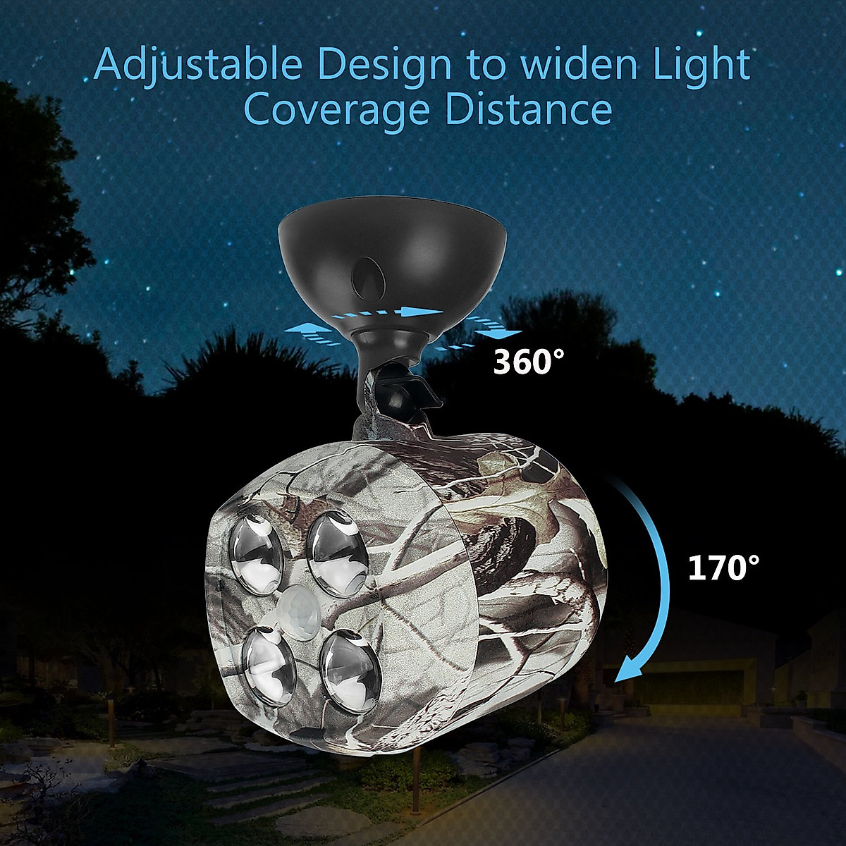 TRAIL WATCHER Deer Feeder Light Hog Hunting Green Light Spotlight PIR Motion Sensor 120°Angle IP65 Waterproof Outdoor Animal Game Feeder Cage (F1)