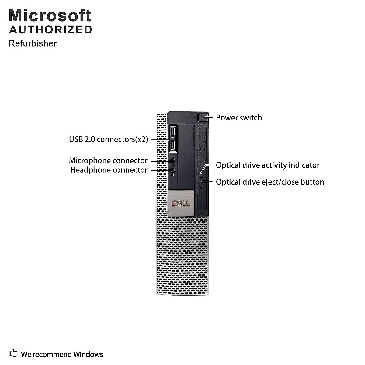 Dell Optiplex 980 Desktop / SFF High Performance Computer PC, Intel Core i5-650 Processor 3.2GHz, 8GB DDR3 Memory, 500GB HDD, Windows 10 Professional (Renewed) (500GB HDD DVW)
