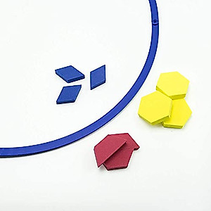 hand2mind 5715 Attribute Sorting Circles, Set of 6