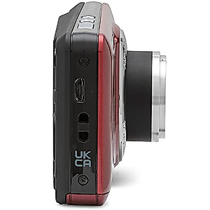 Kodak FZ55RD PIXPRO Digital Camera Red Bundle with Lexar 64GB High-Performance 800x UHS-I SDHC Memory Card Blue Series