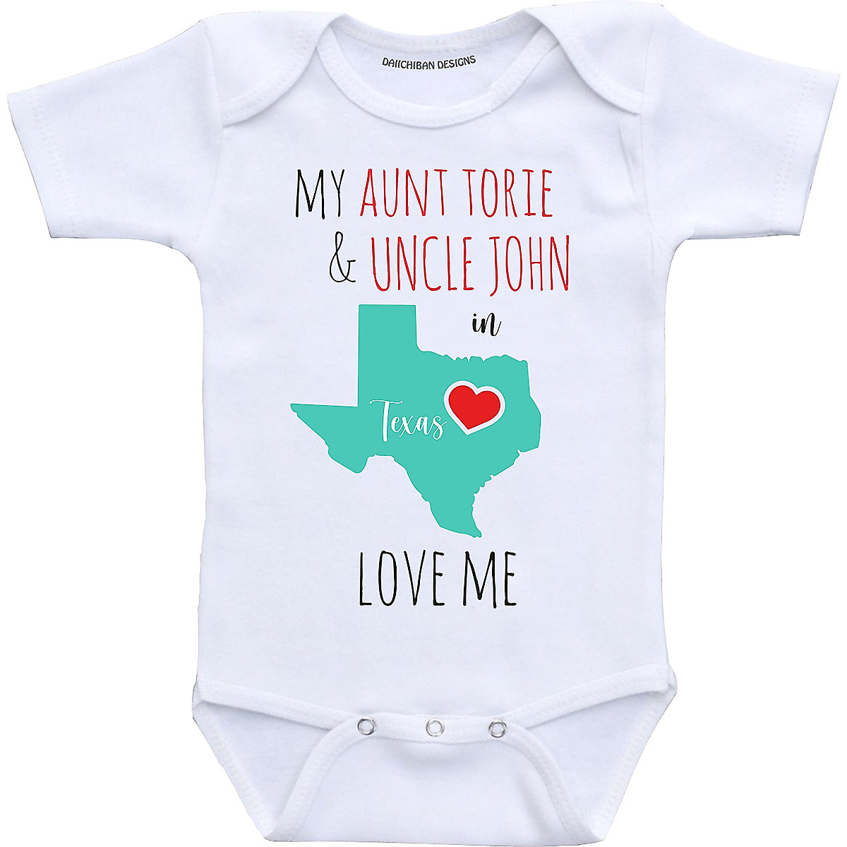 Daiichiban Designs My Aunt and Uncle love me baby clothes (3 months)