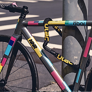 ULAC Steel Kombat Bike Chain Lock Combo, Security, Heavy-Duty, Anti-Theft Steel Chain Lock for Bicycle, Motorcycle, Door, Fence (7mm x 100cm) (Vibe)