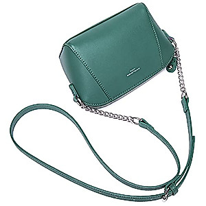 DAVIDJONES Faux Leather Hobo Purse and Wallet set for women Small Chain Crossbody Bags for Girls